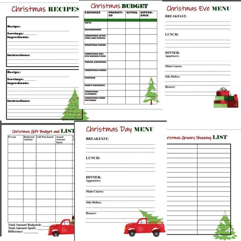 Christmas Planning Printables